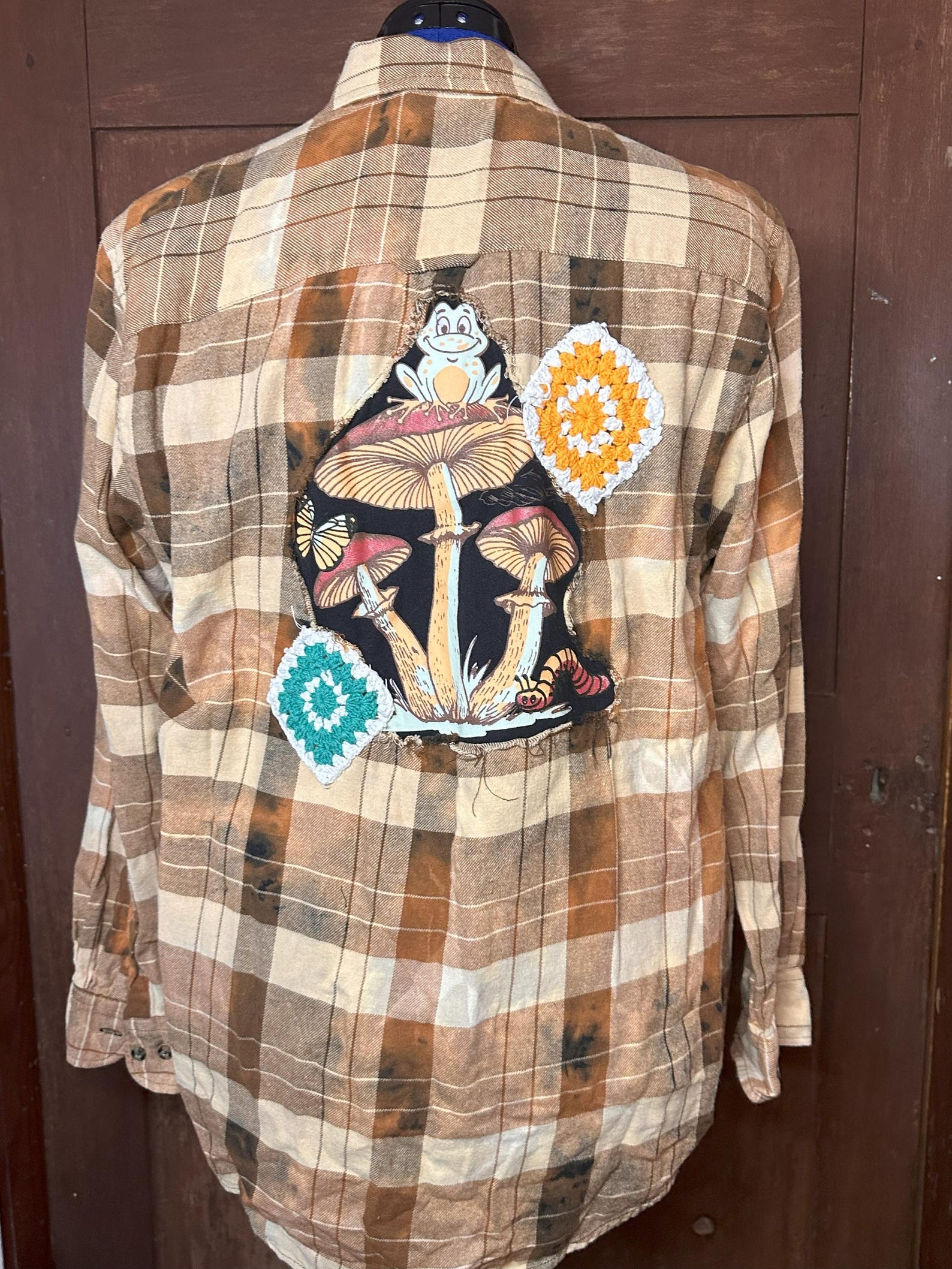 Bleached Upcycled Flannel, Cottage Core - Etsy