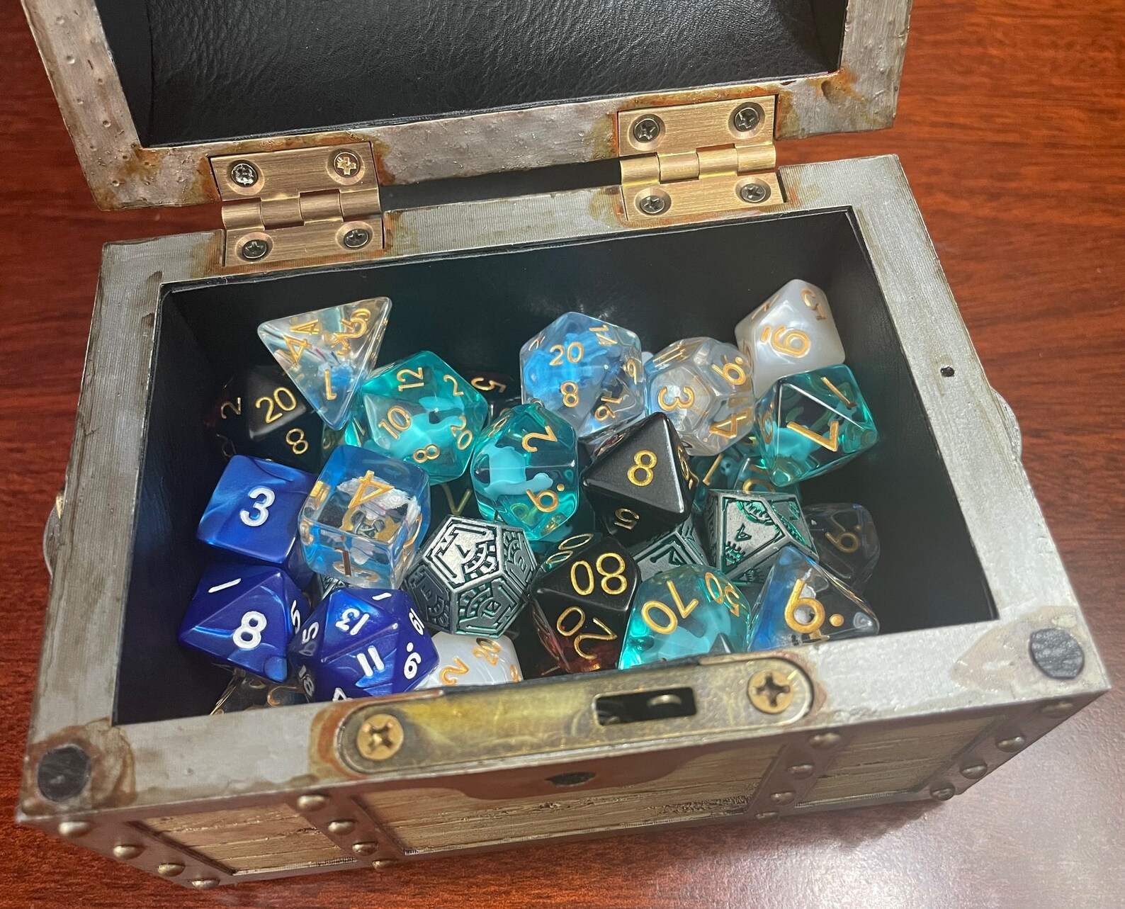 Treasure Chest, Fantasy Jewelry Box, Dnd Dice Box, Trinket Box ...