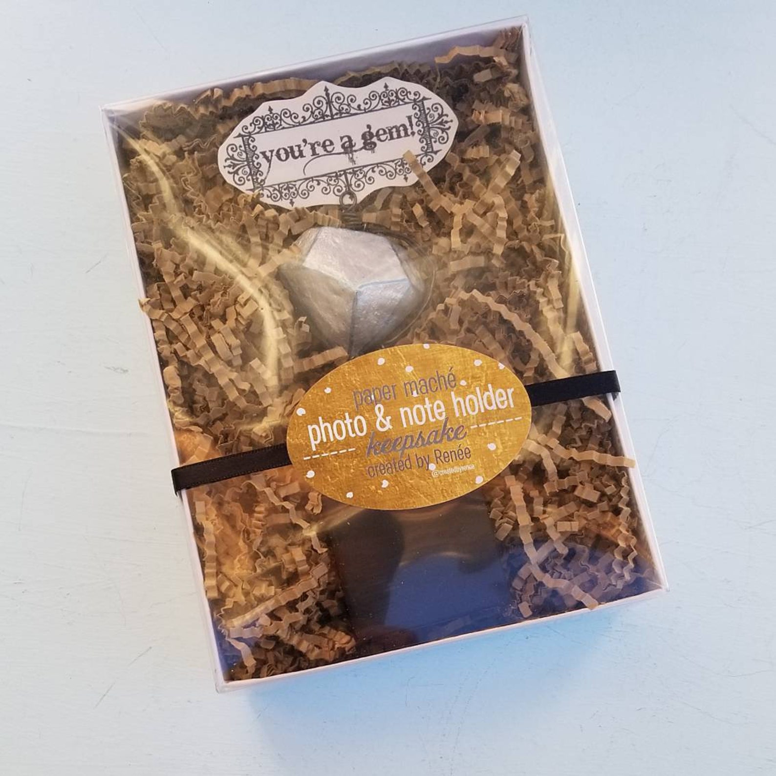 Paper Mache Keepsake: Miniature Papier Mache Lightbulb Note & - Etsy