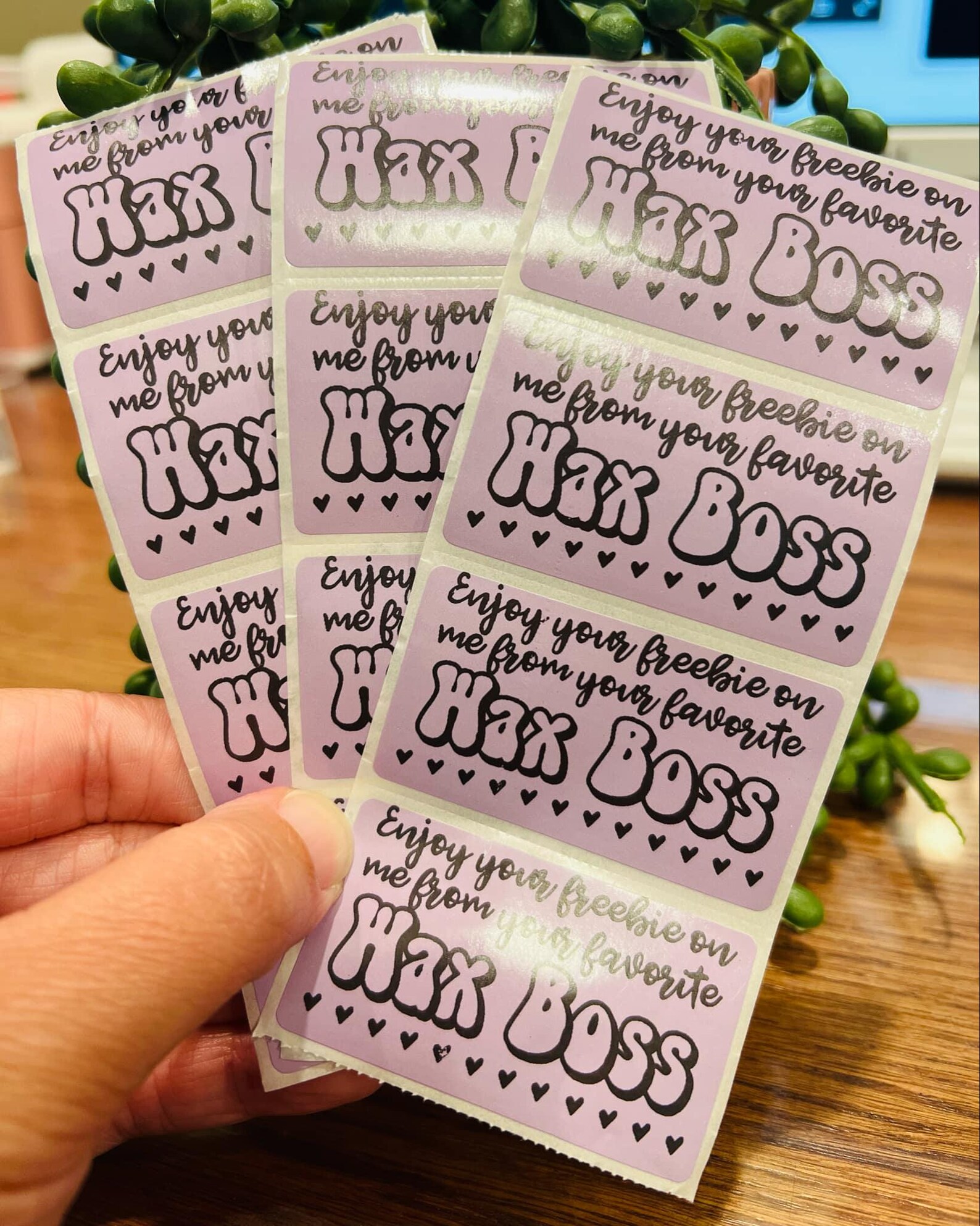 2.25"x1.25" - Thermal Packaging Stickers - Enjoy Your Freebie on Me ...