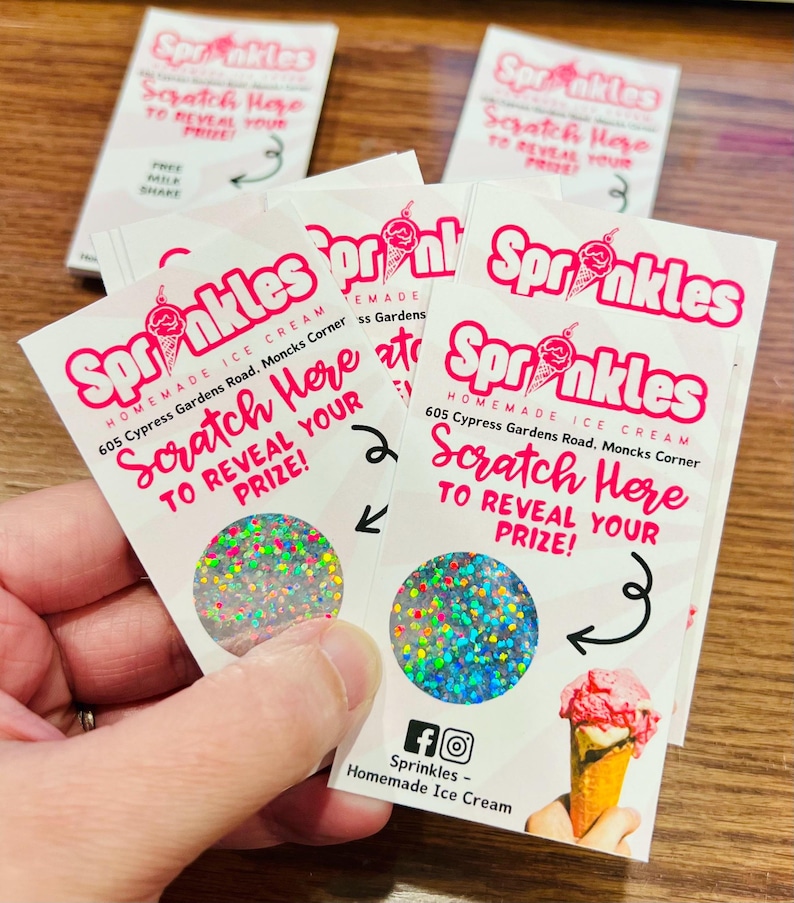 Custom Scratch off Cards! Please Read Description Before Ordering - Etsy