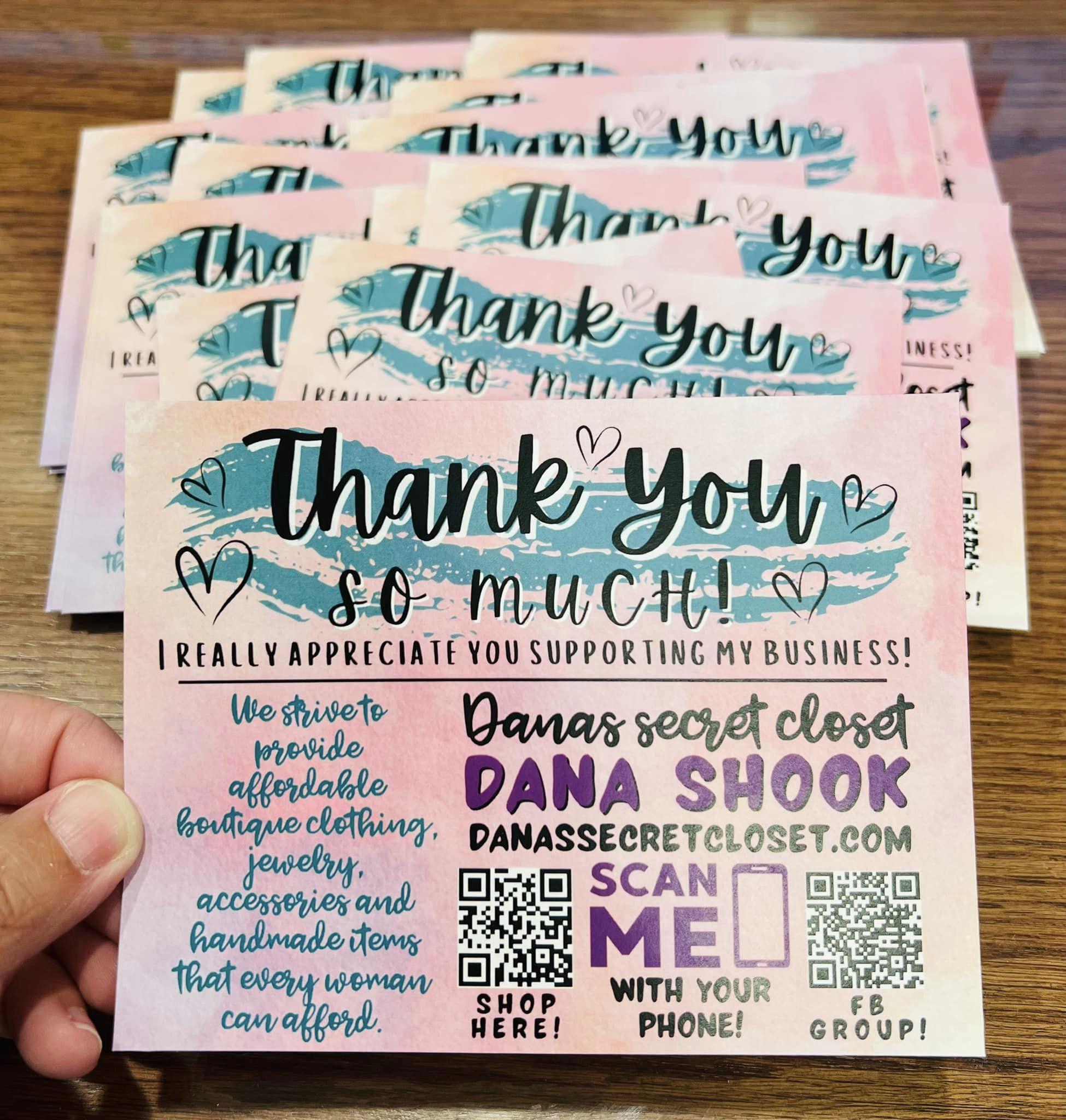 Custom Thank You Cards! - Etsy