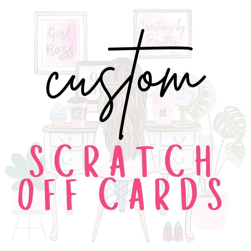 Custom Scratch off Card - Etsy