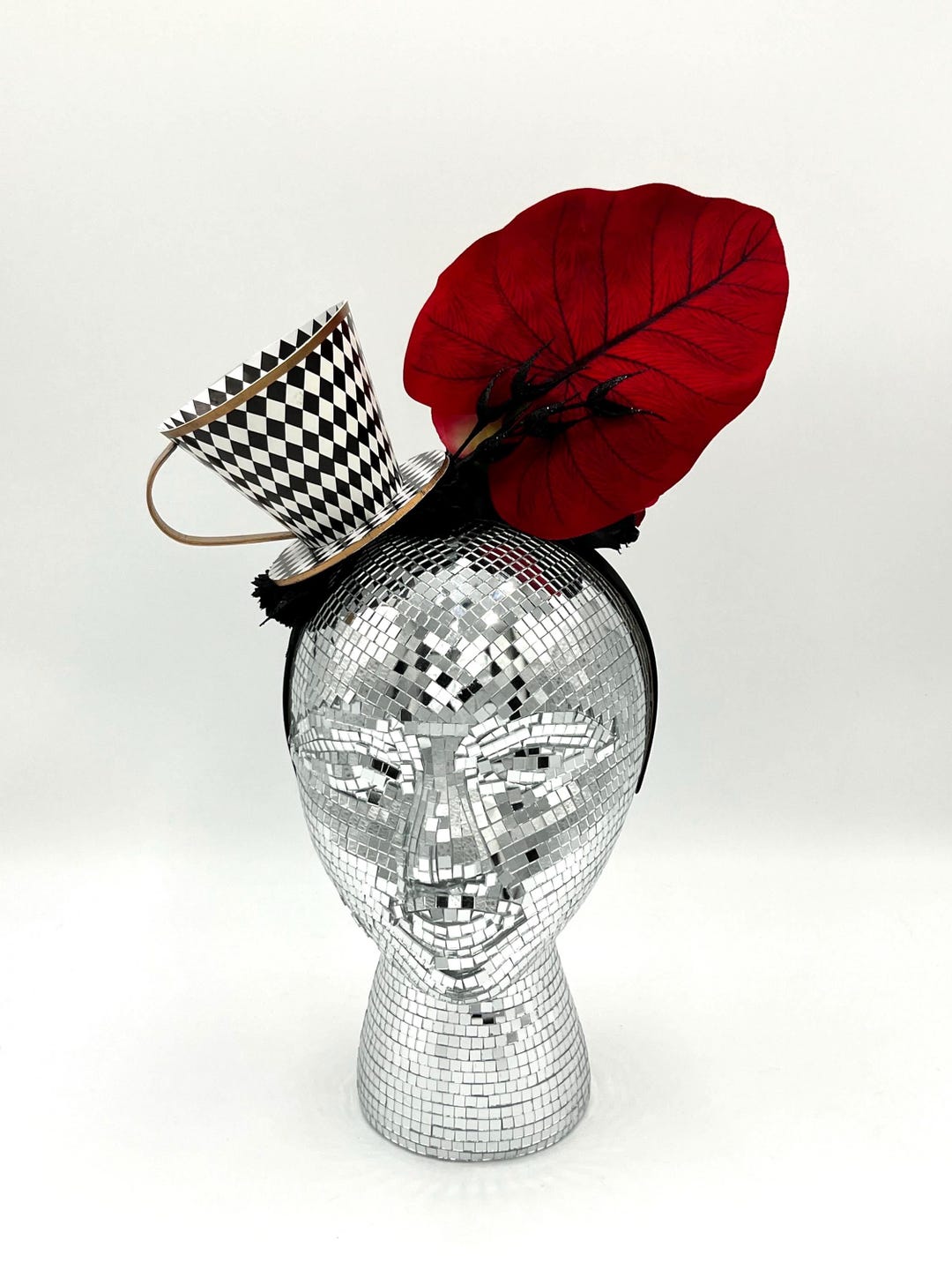 Painting the Roses Red Tea Party Fascinator - Etsy