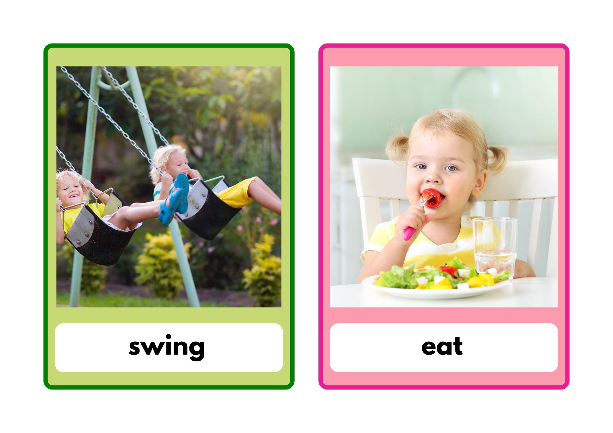 Verbs With REAL PHOTOS - Etsy