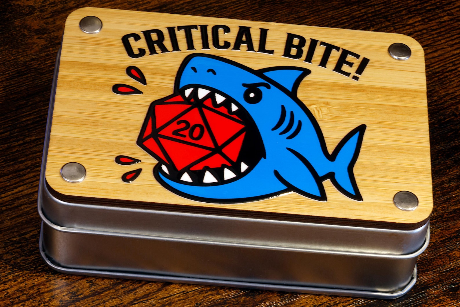 Critical Bite Decorative Box & Shark Dice – Dice Set With Shark Inside ...