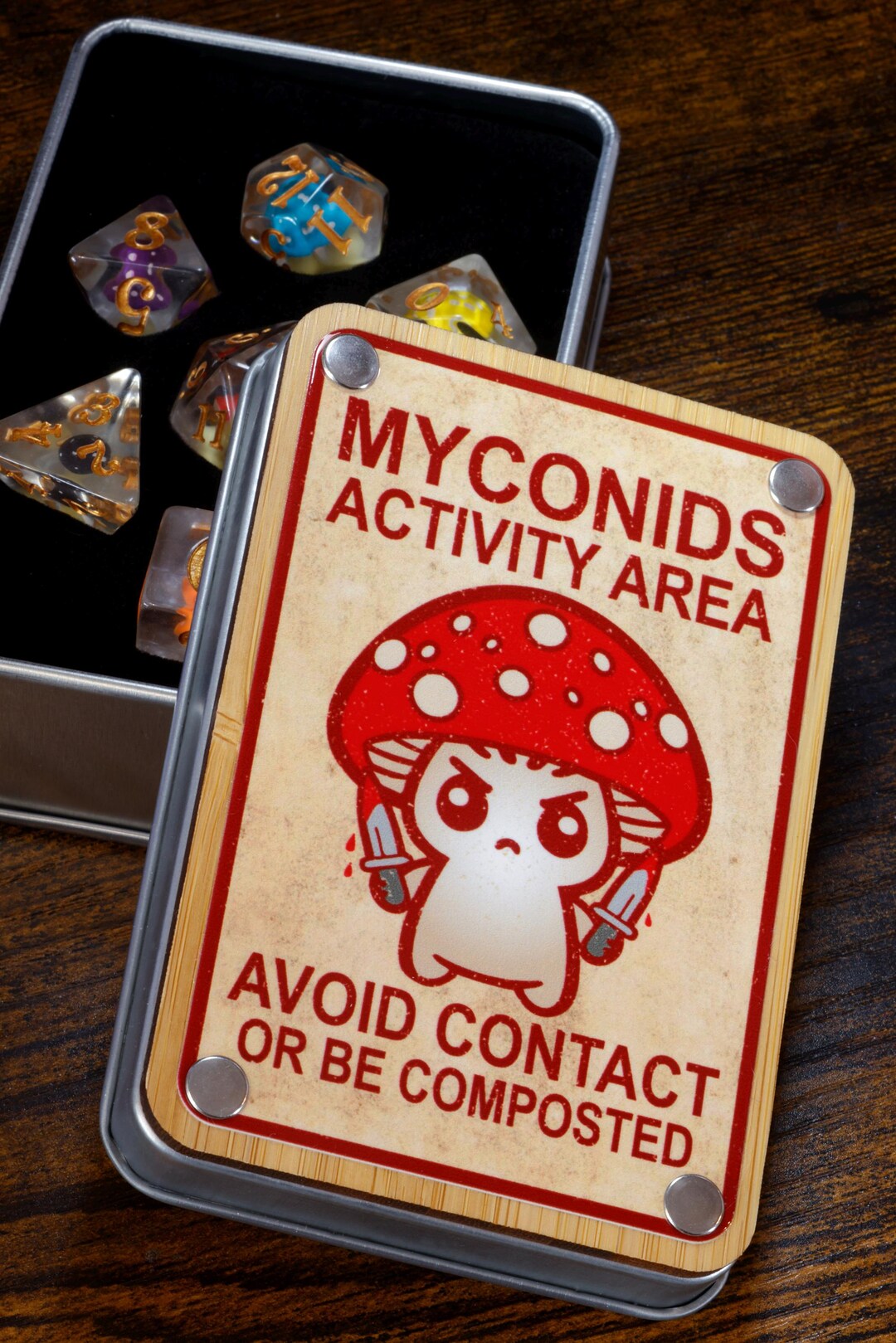 Mushroom Dice Set and Box Game Kit – Multicolored Mushroom Dice With ...