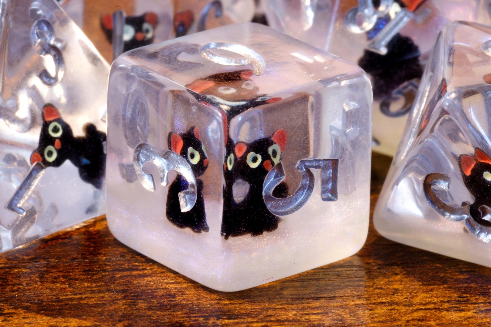 Critical Bite! Dice Box and Black Cat Dice Set - Perfect for Dungeons ...
