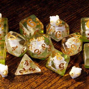 Shepherd’s Luck Dice Set – Sheep-themed Polyhedral Dice - Etsy