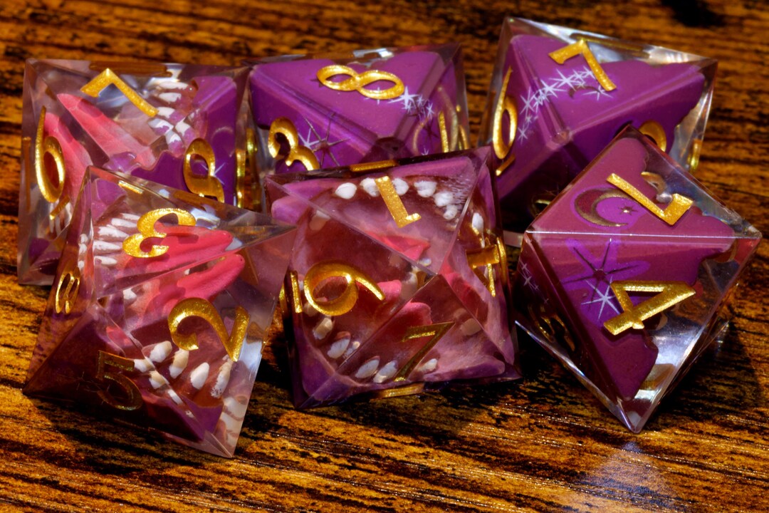Celestial Mimic D8 Dice - Celestial Pattern Eight-sided Sharp Edge Dice ...