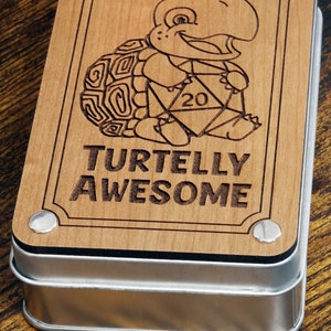 Turtelly Awesome Dice Box and Turtle Dice Set, Role Playing Games Dice ...