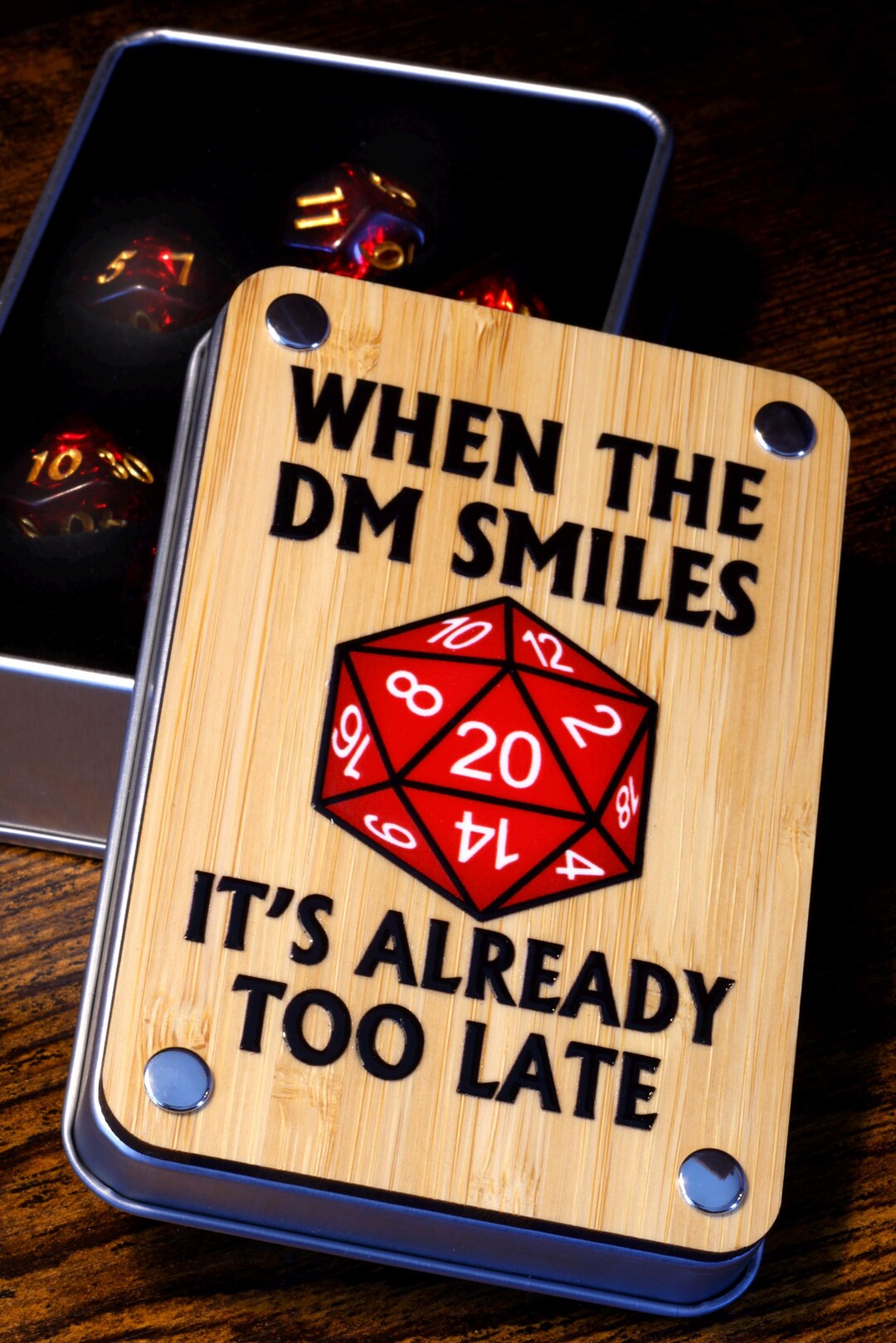 When the DM Smiles It's Already Too Late, Dice Storage Box for and ...