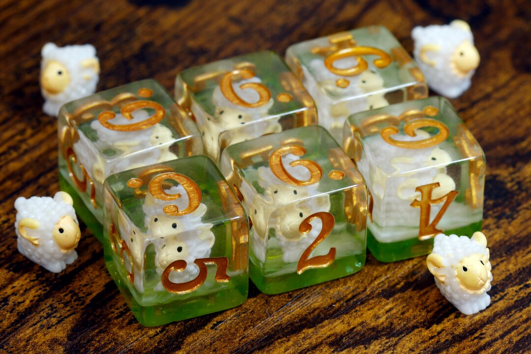 Sheppard's Luck D6 Dice - Sheep-themed, Perfect for Tabletop Games and ...