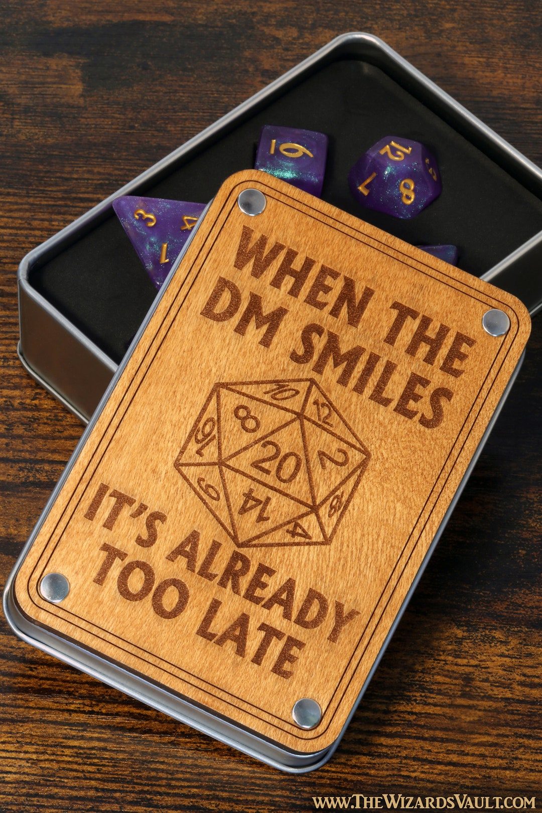 When the DM Smiles It's Already Too Late, Dice Storage Box for Dungeons ...