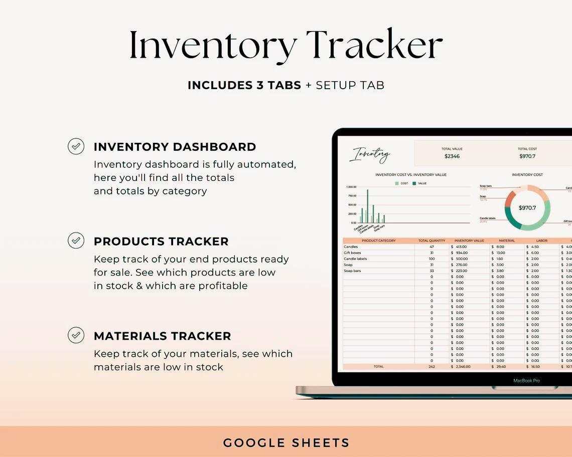 Inventory Tracker Spreadsheet Inventory Management Inventory Sheet ...