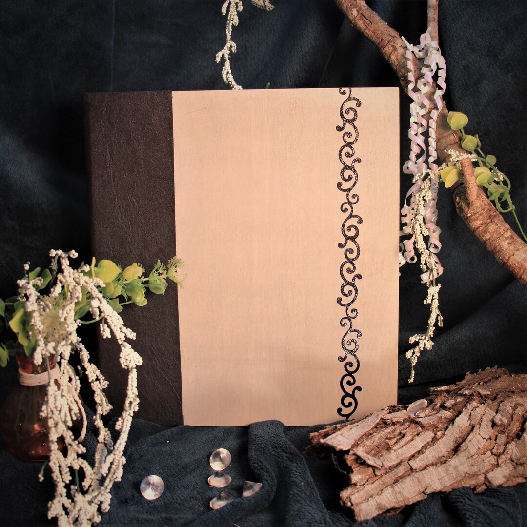 Wooden Photo Book Light Grey With Self-adhesive Inlays - Etsy