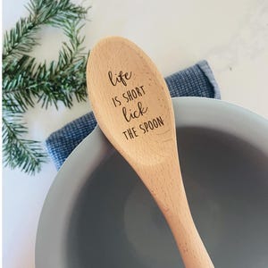 Funny Pun Engraved Wooden Kitchen Spoons - Etsy