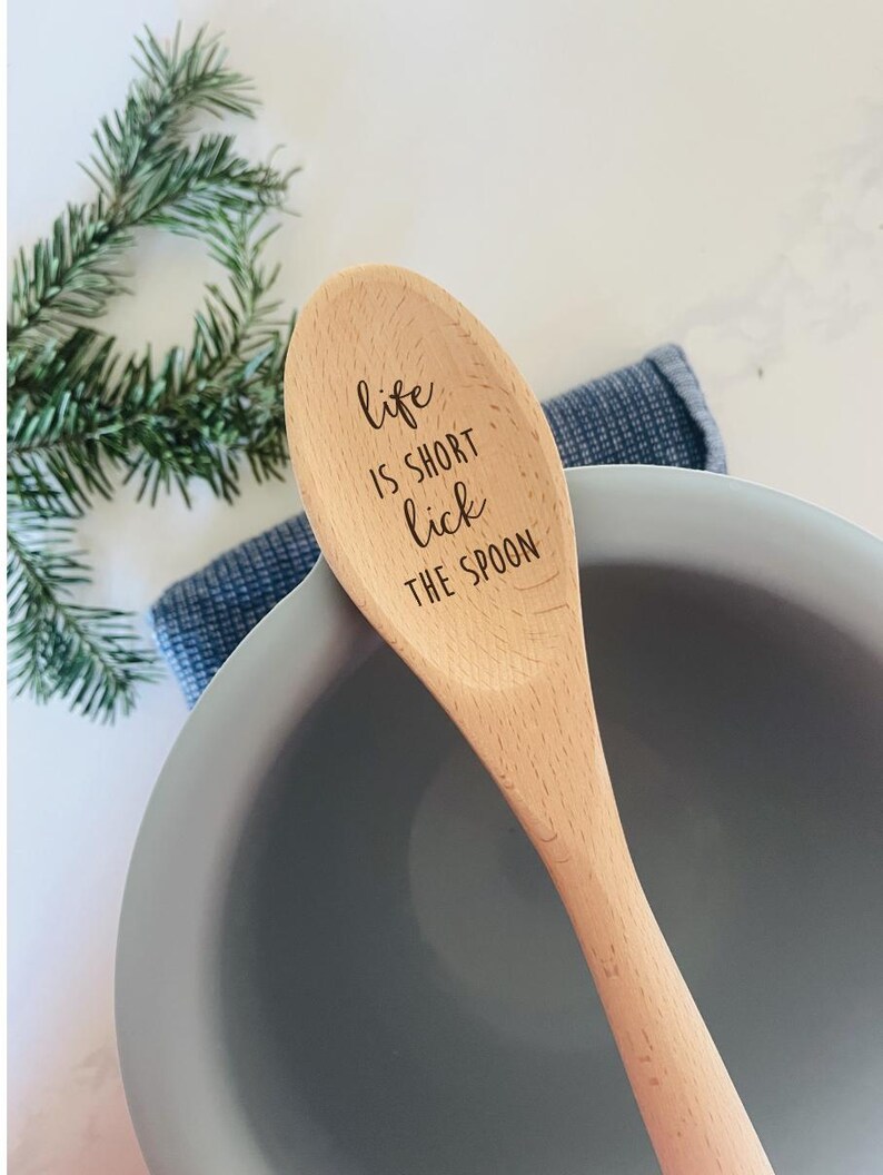 Funny Pun Engraved Wooden Kitchen Spoons - Etsy