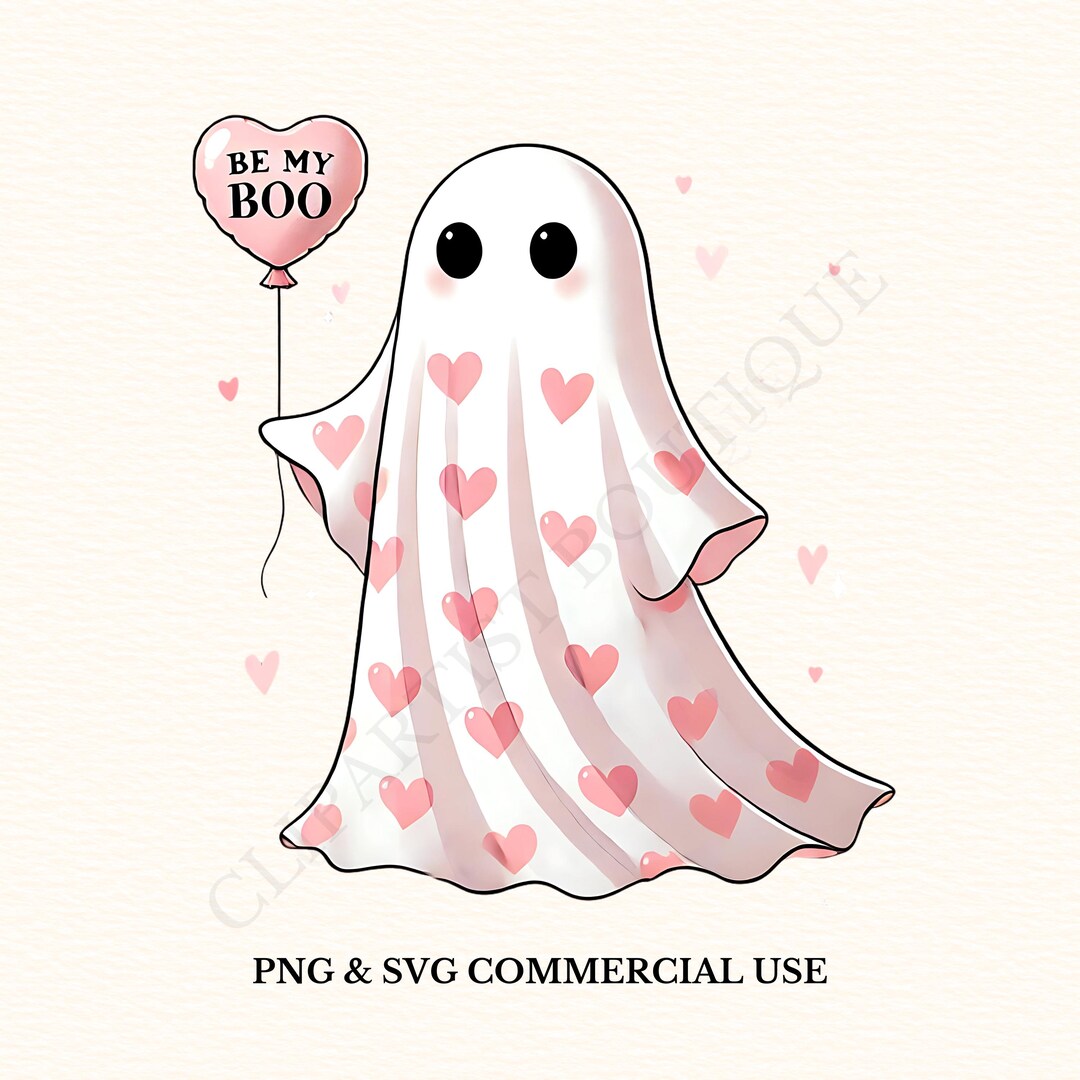 Be My Boo PNG, Valentine Ghost Png Svg, Valentine Love Spooky, Ghost ...