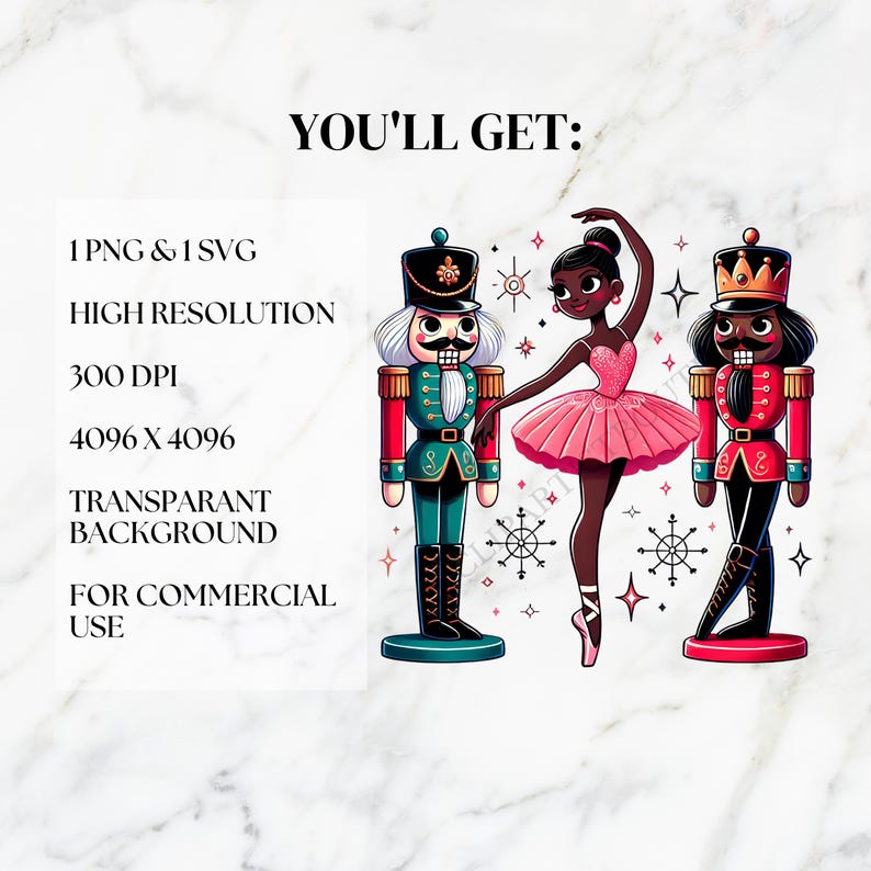 Black Nutcracker Png Clipart, Nutcracker Svg, Retro Christmas Png ...