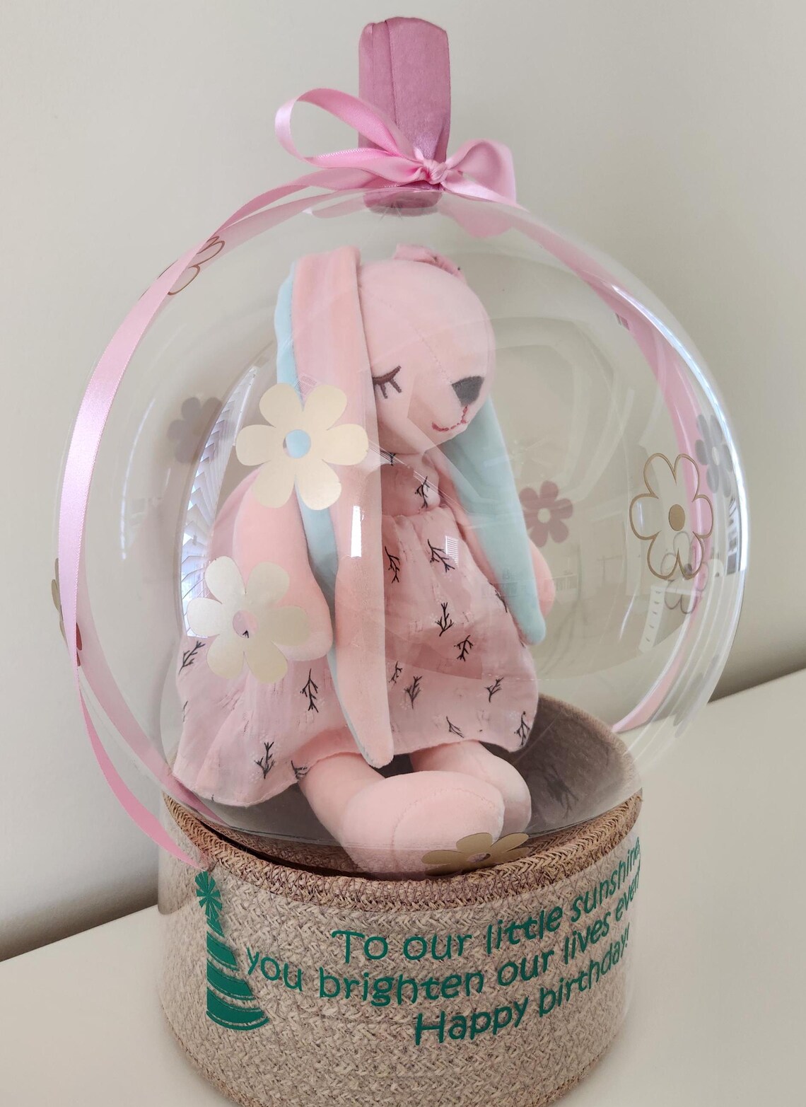Pink Bunny Bobo Balloon - Etsy