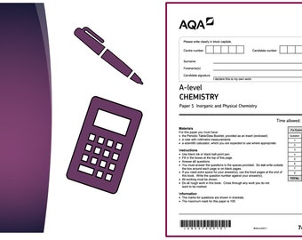 AQA A Level Chemistry Checklist - Etsy
