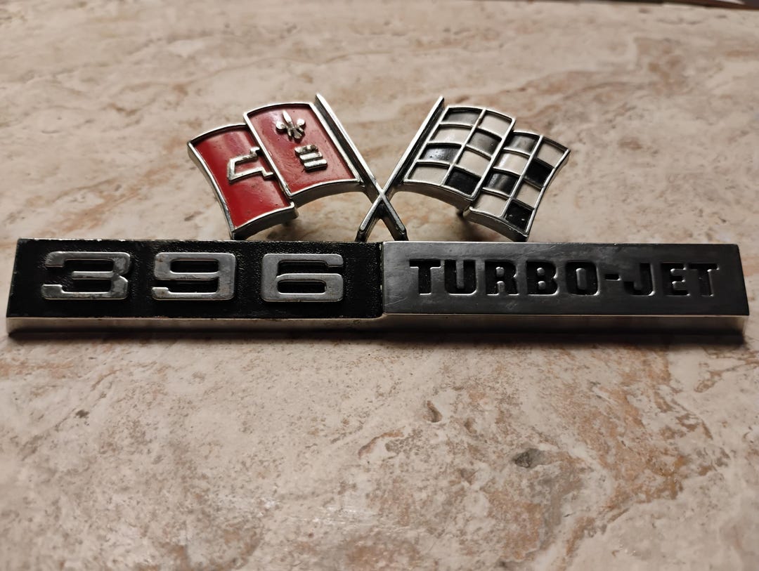 1965 Corvette Front Fender “396 Turbo Jet” Emblem - Etsy