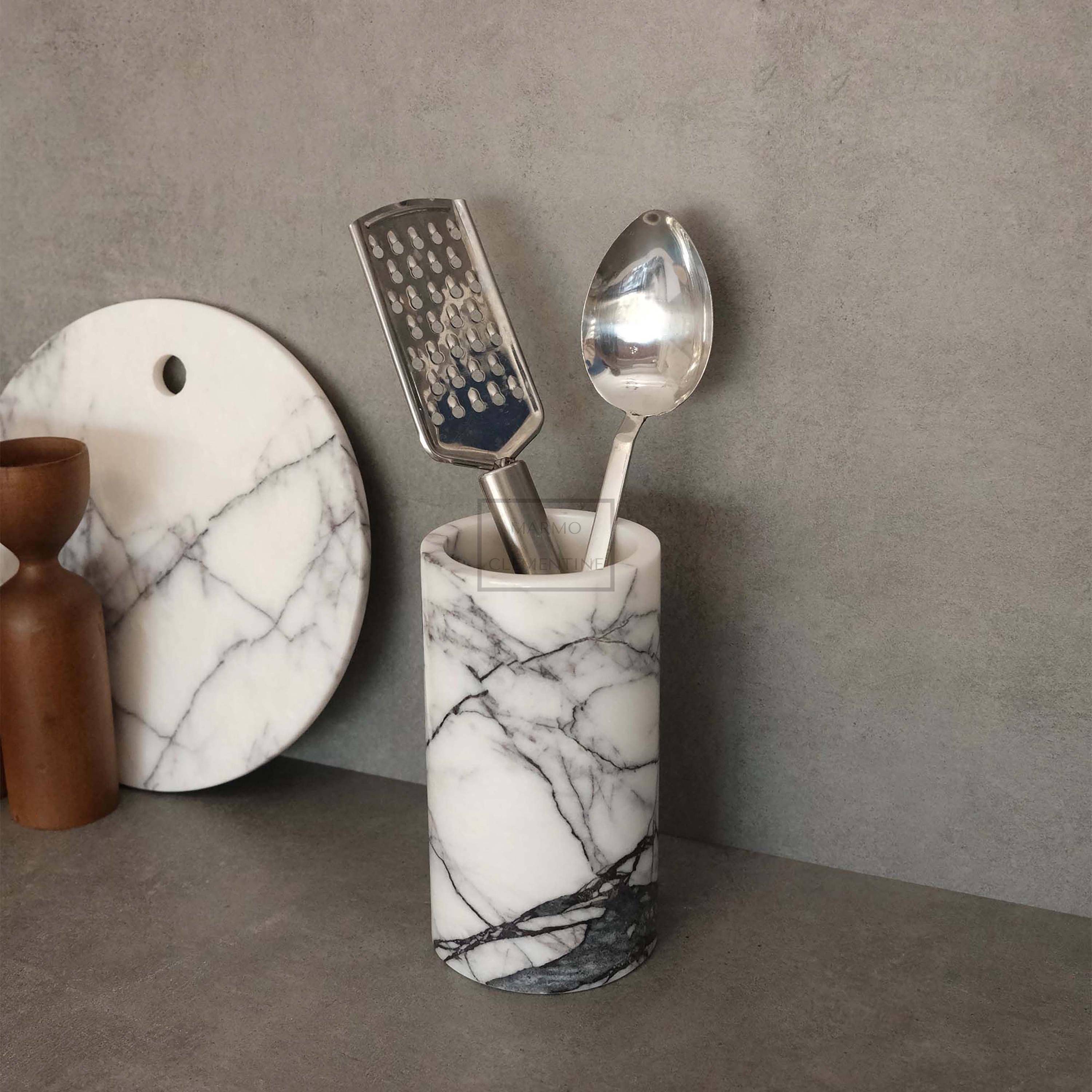 Marble Utensil Holder, Marble Kitchen Organizer, Marble Spoon Organizer ...
