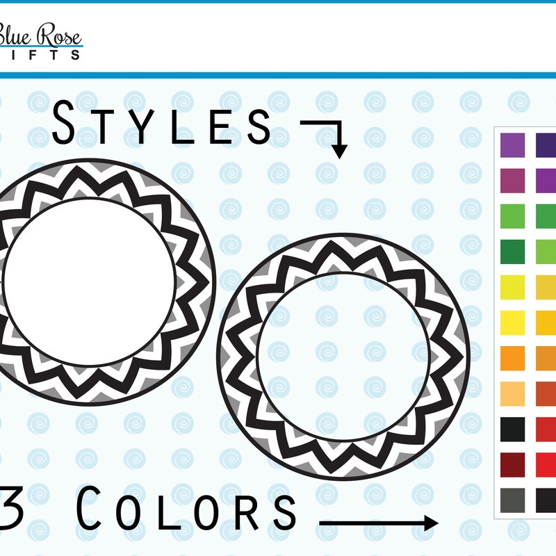 Chevron Borders - Etsy