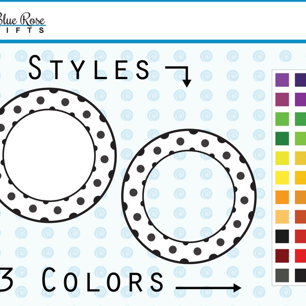 Polka Dot Frame - Etsy