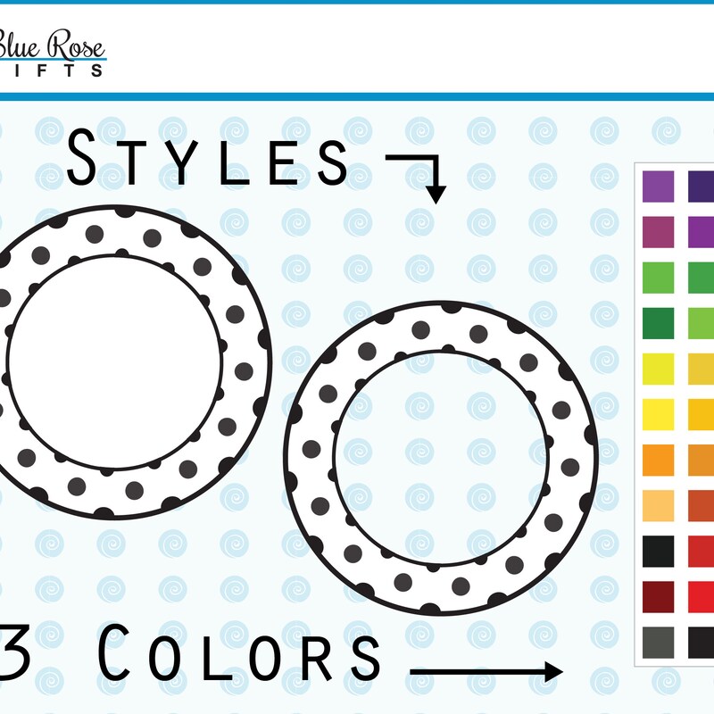 Polka Dot Labels - Etsy