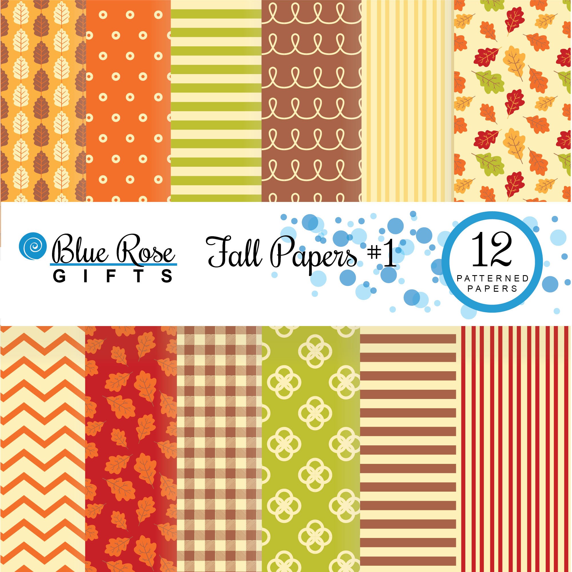 Paper, Party & Kids 1 Fall digital paper autumn background Thanksgiving ...