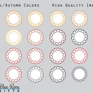 Polka Dot Circle Digital Frames - Clipart Borders - Printable Labels ...