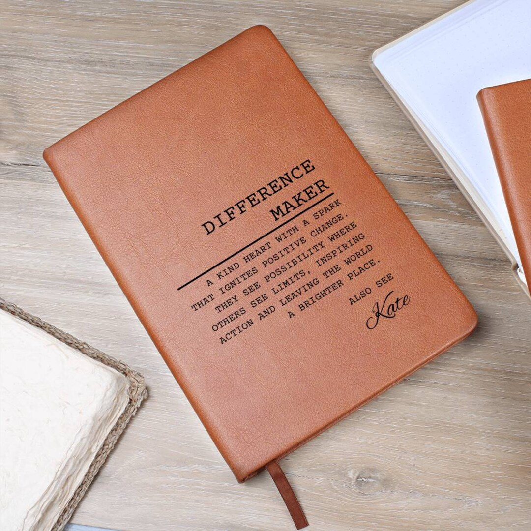 Personalized Difference Maker Journal, Boss Giftful, Mentor Retiring ...