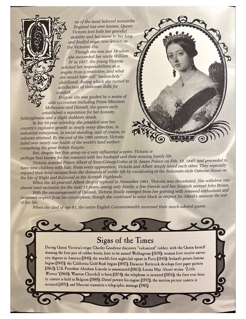 Queen Victoria Royal Court Digital Crochet Pattern Victorian Majesty ...