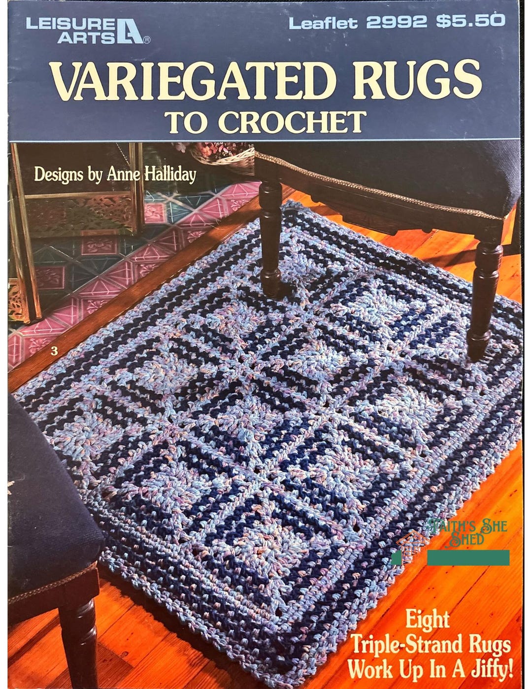 Variegated Rugs to Crochet Digital Pattern A Splash of Color for Your ...