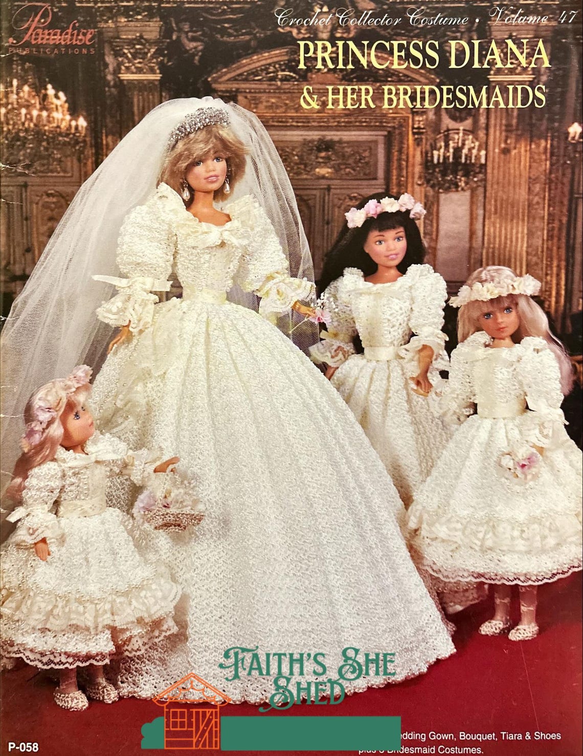 Princess Diana and Her Bridesmaids Vintage Digital Crochet Pattern ...