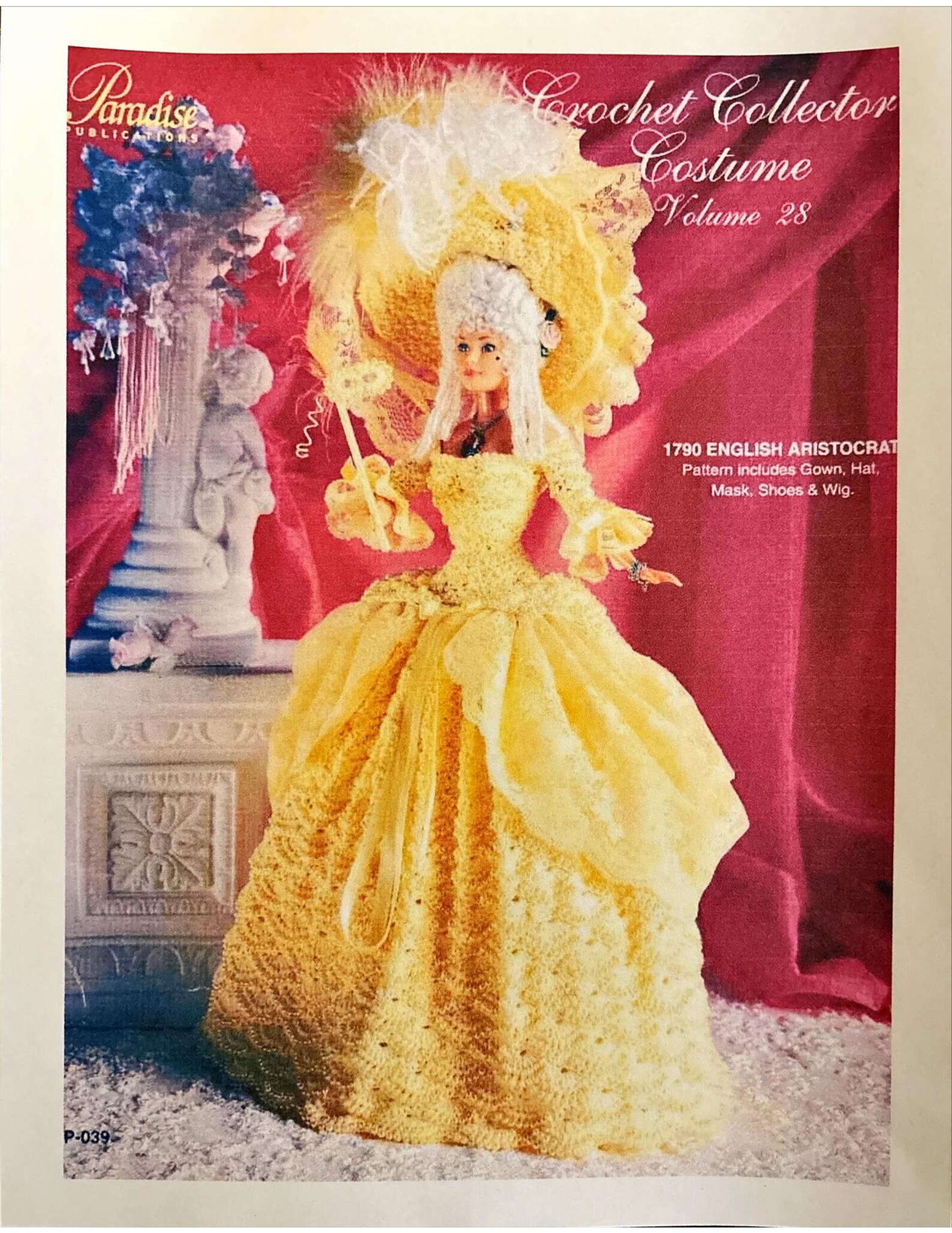 1790 English Aristocrat DIGITAL DOWNLOAD PATTERN Crochet Collector ...