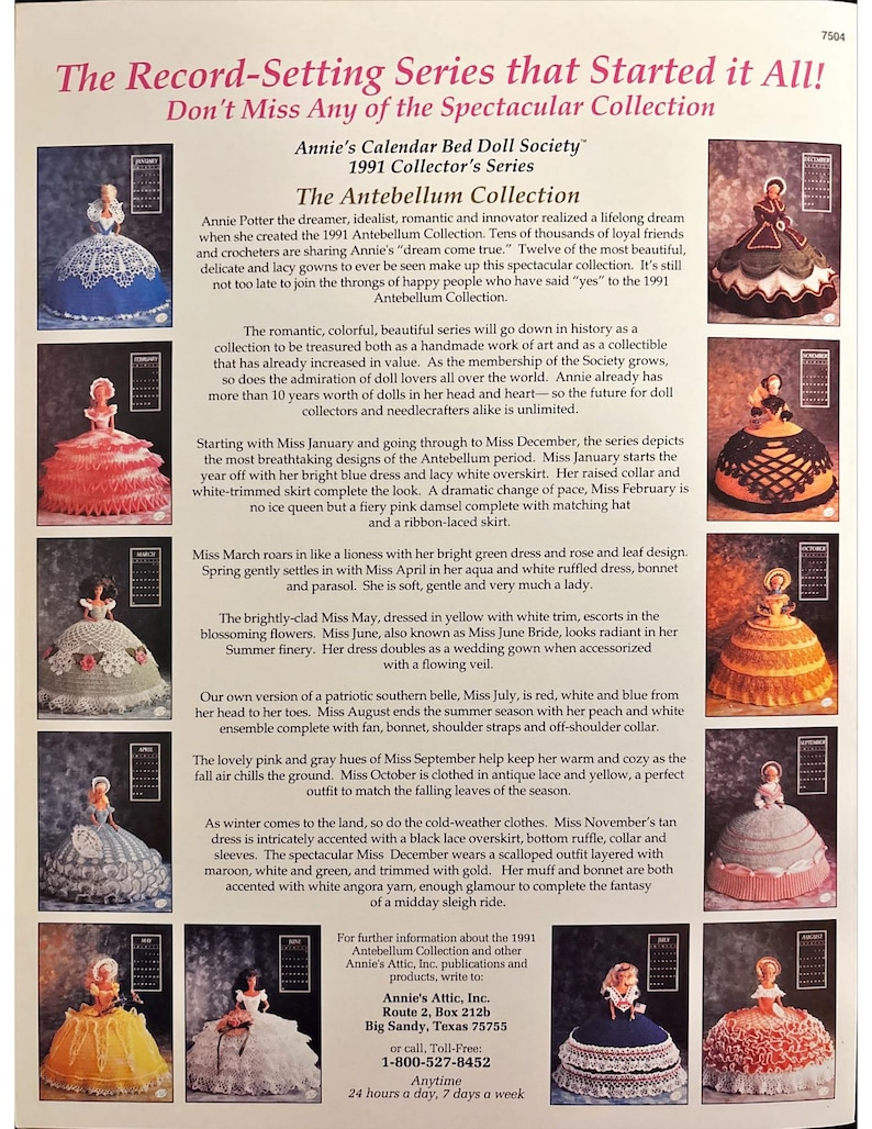 Miss January 1996 Digital Crochet Pattern Going Away Frock Annies ...