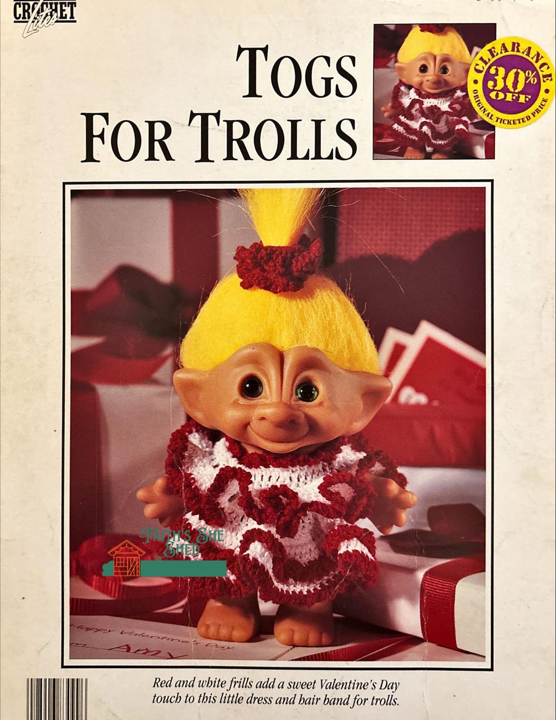 Crocheted Clothes for 6" Trolls Vintage Digital Pattern Troll Couture ...
