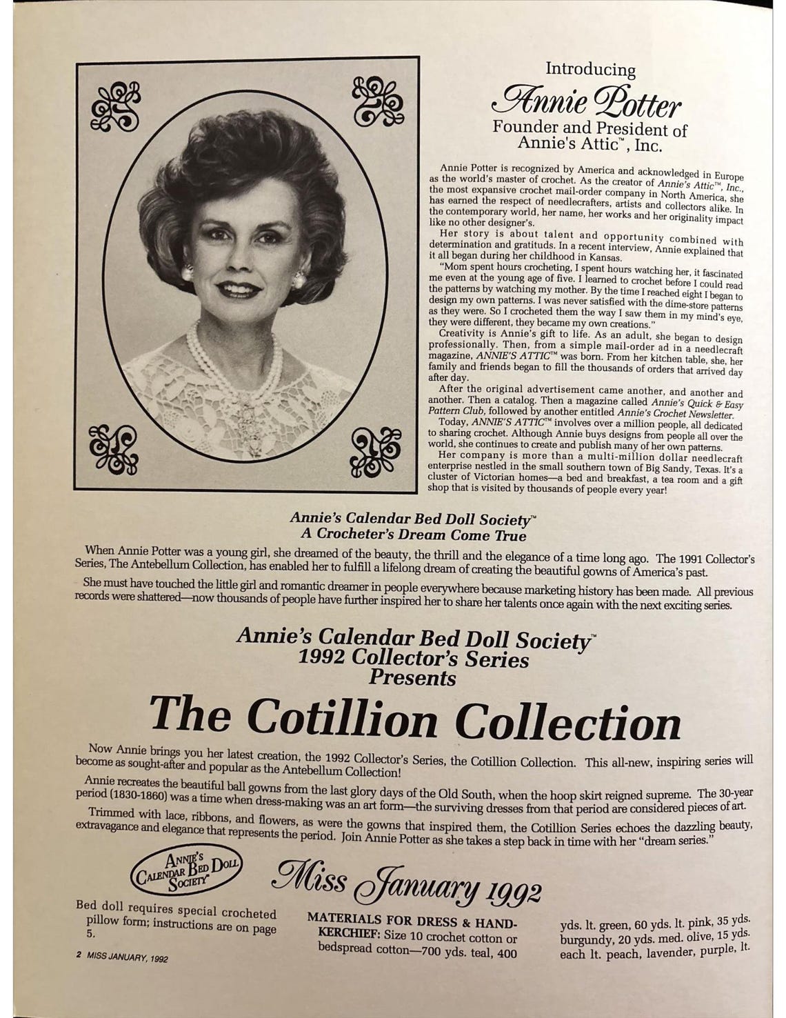 Miss July 1992 DIGITAL DOWNLOAD Crochet Pattern in English. Bed Doll ...