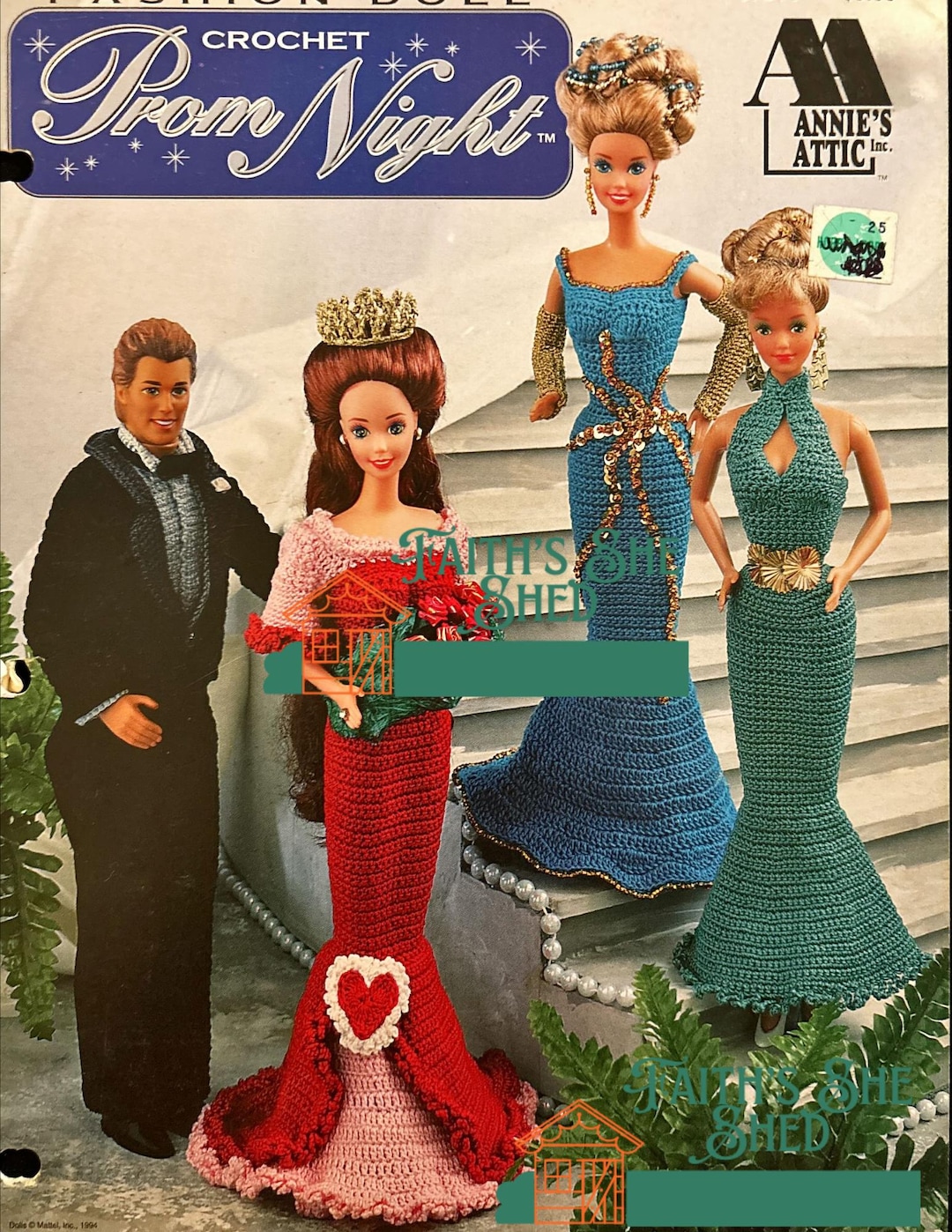 Crochet Fashion Doll Prom Dress Pattern: Vintage Glamour Gala (digital ...