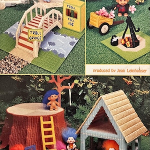 Whimsical Troll House Plastic Canvas Delight Vintage Digital Pattern ...