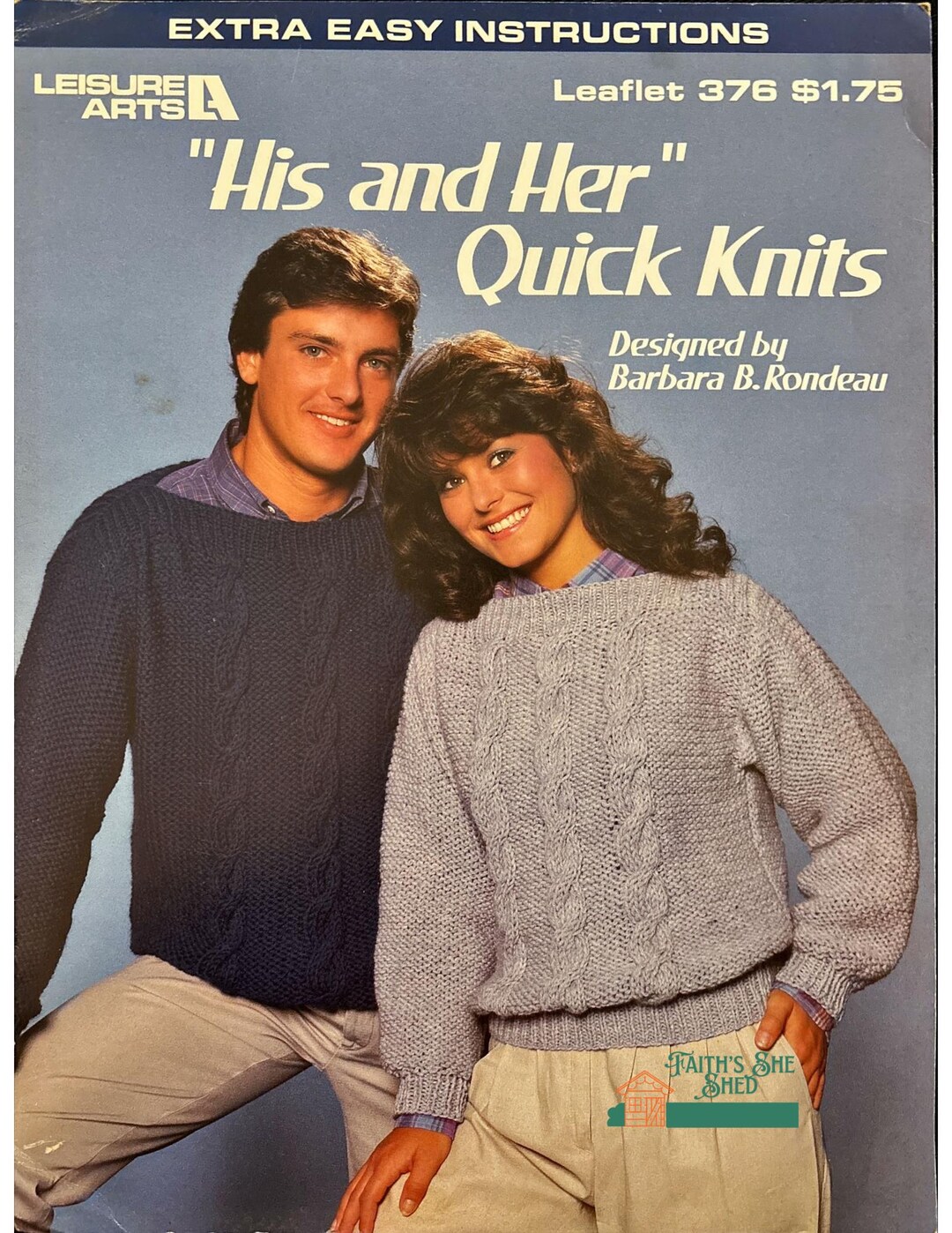 Knit His and Her Quick Knit Sweaters With Fast and Easy Digital Pattern ...