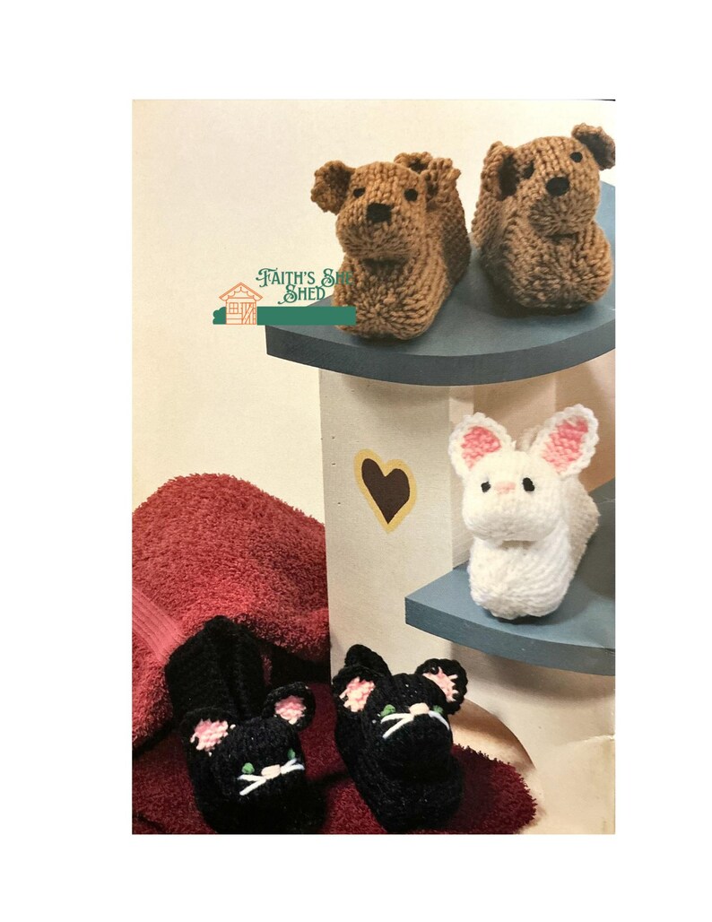 Creature Comforts Family Slippers Vintage Digital Crochet Pattern ...