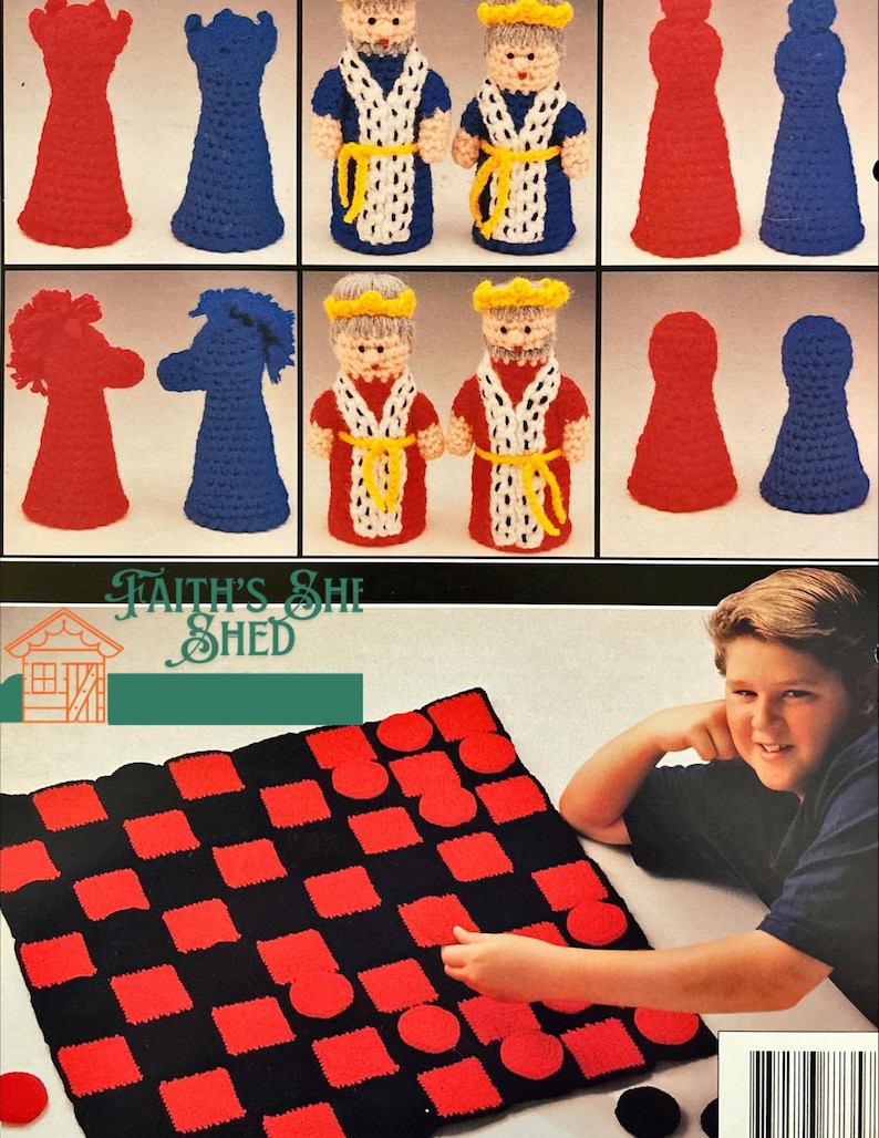 Board Game Bliss: Crochet Your Own Chess and Checkers for Timeless Fun ...
