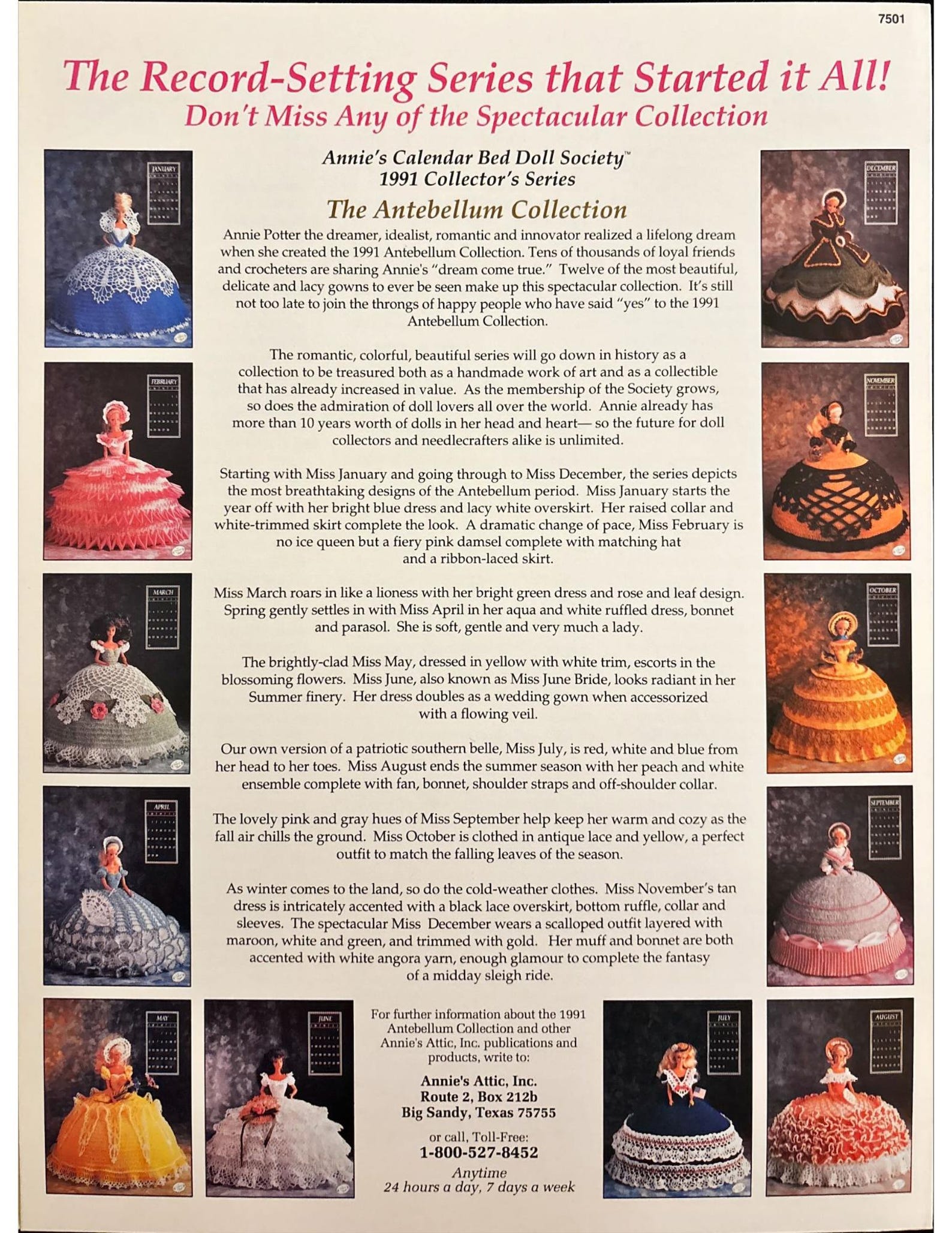 Miss July 1991 Antebellum Collection Digital Crochet Pattern July ...