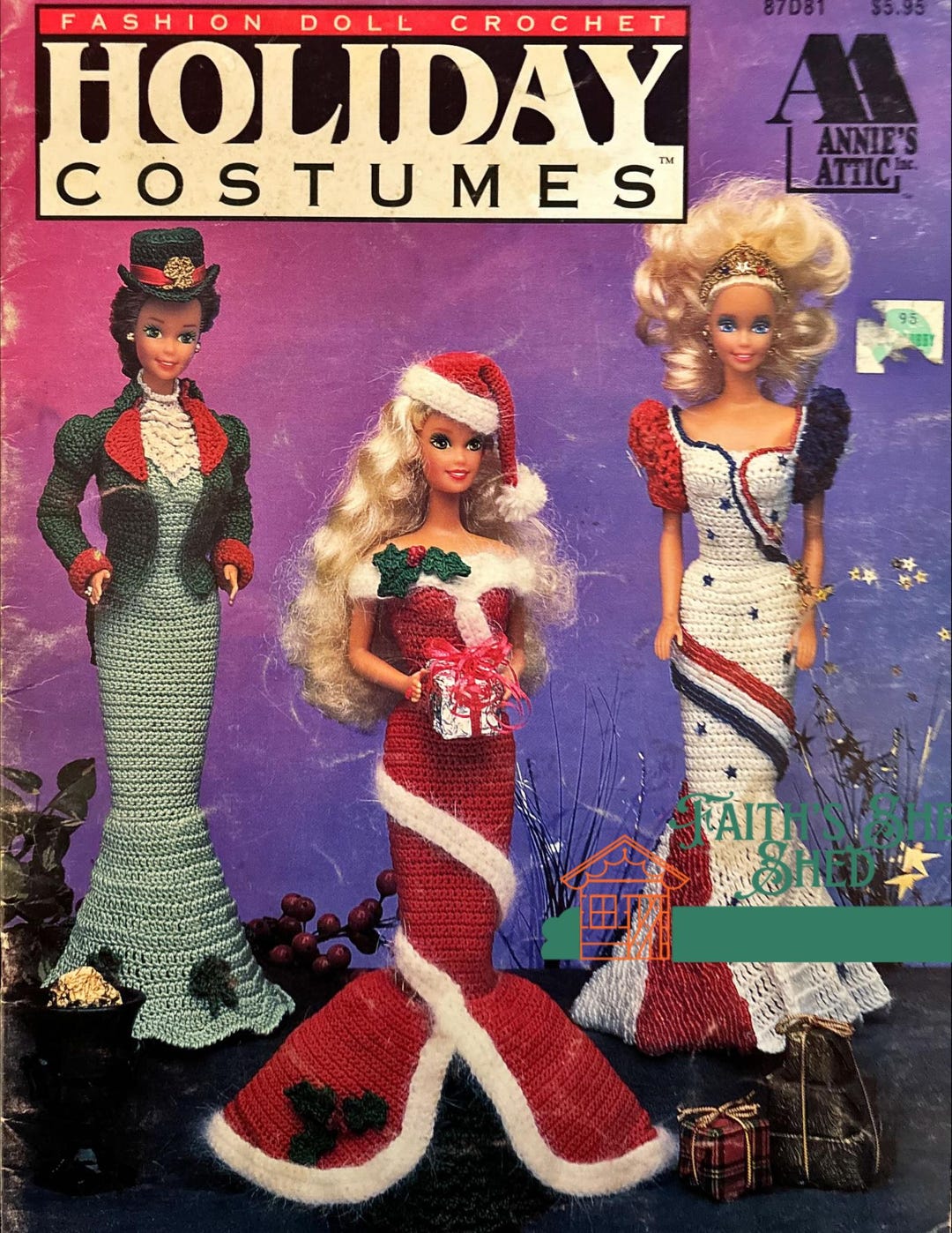 Holiday Costumes Fashion Doll Digital Crochet Pattern Festive Fashion ...