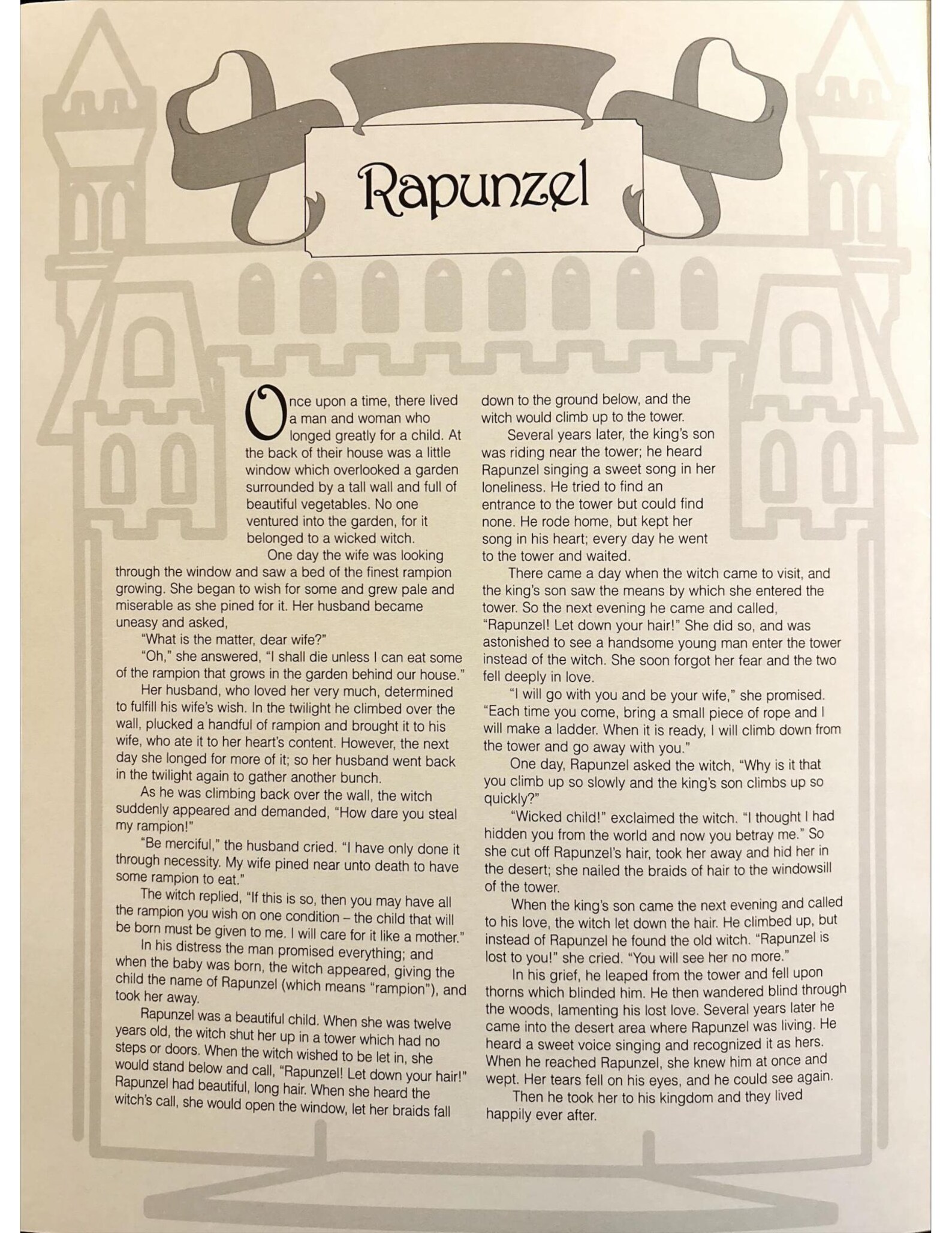 Rapunzel the Fairy Tale Collection Digital Crochet Pattern Whimsical ...