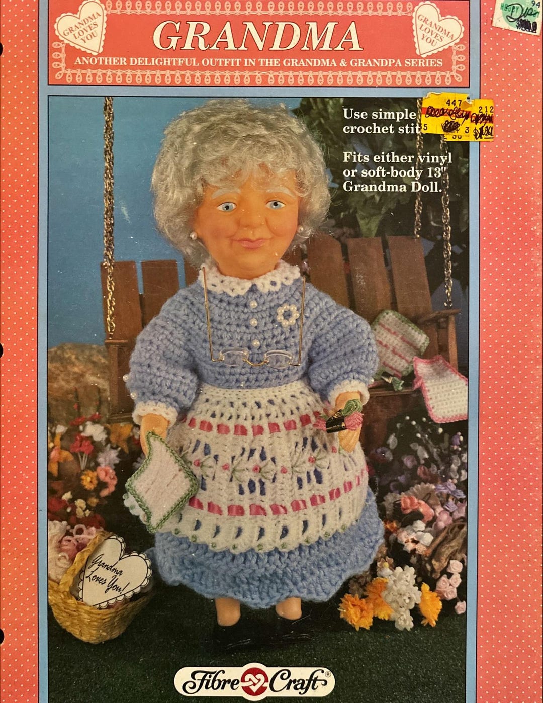 Grandma’s Timeless Vintage Crochet Pattern Classic DIY Craft Use Simple ...